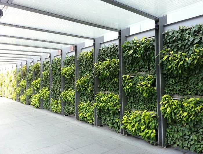 78 Shenton Way South Tower - Proprietary Modular Greenwall Panel System
