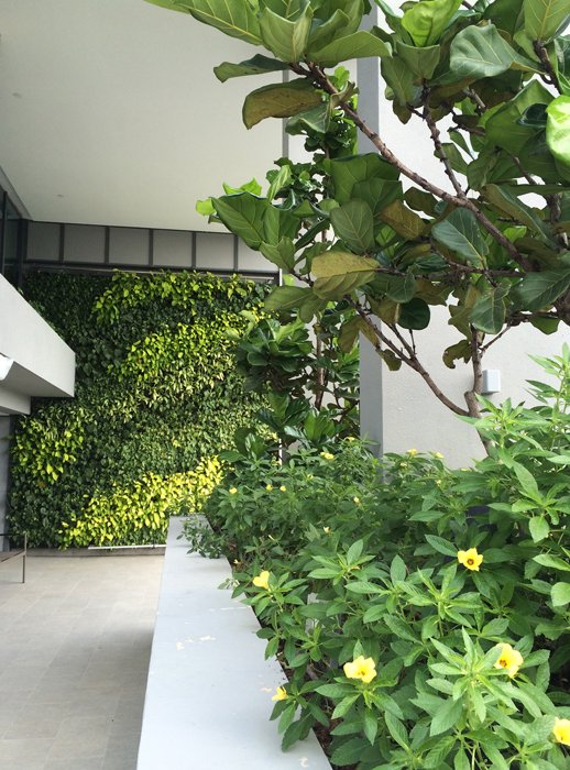 Genting Hotel - Proprietary Modular Greenwall Panel System