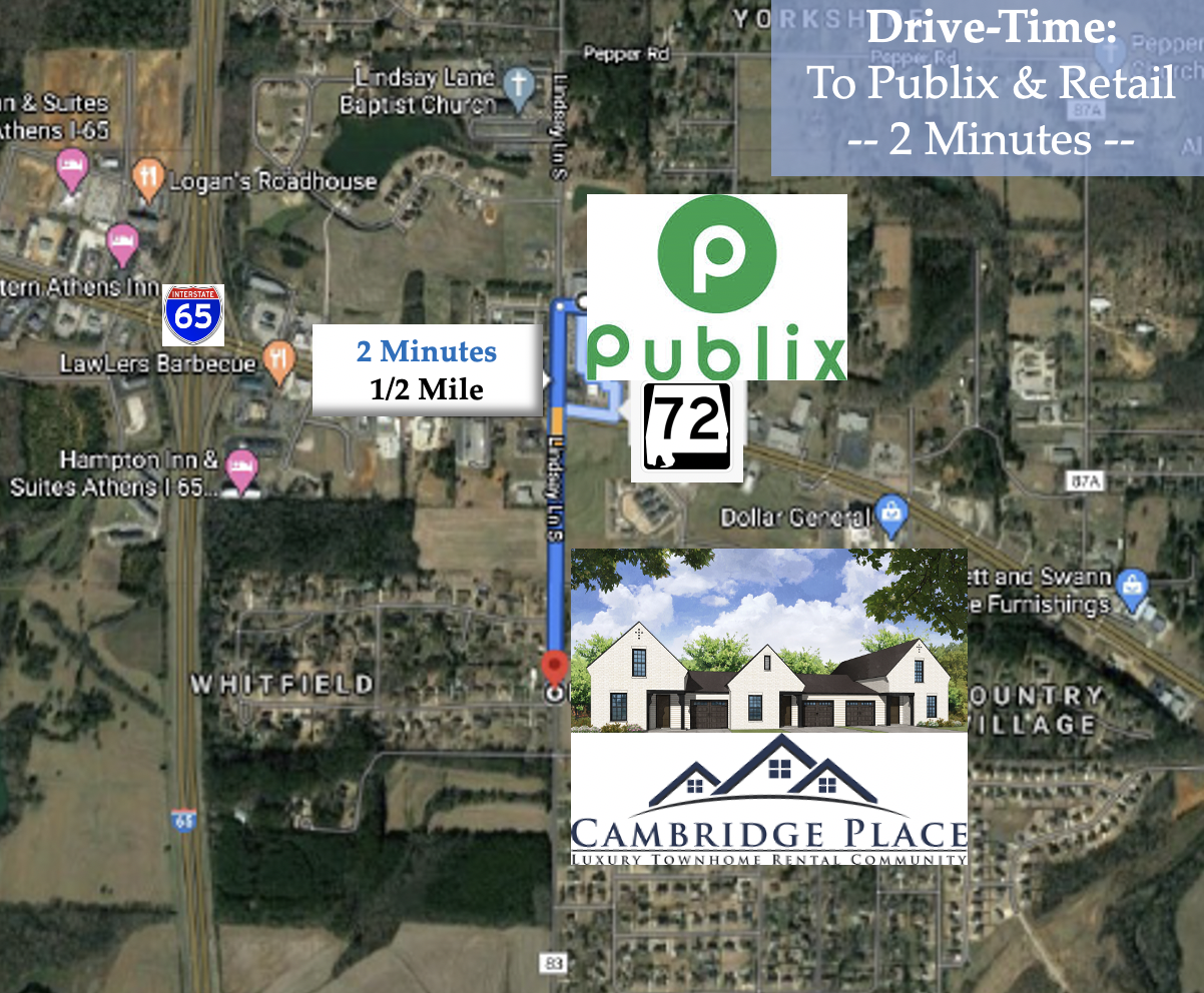 Athens, AL Apartments for Rent - Cambridge Place Luxury Townhomes