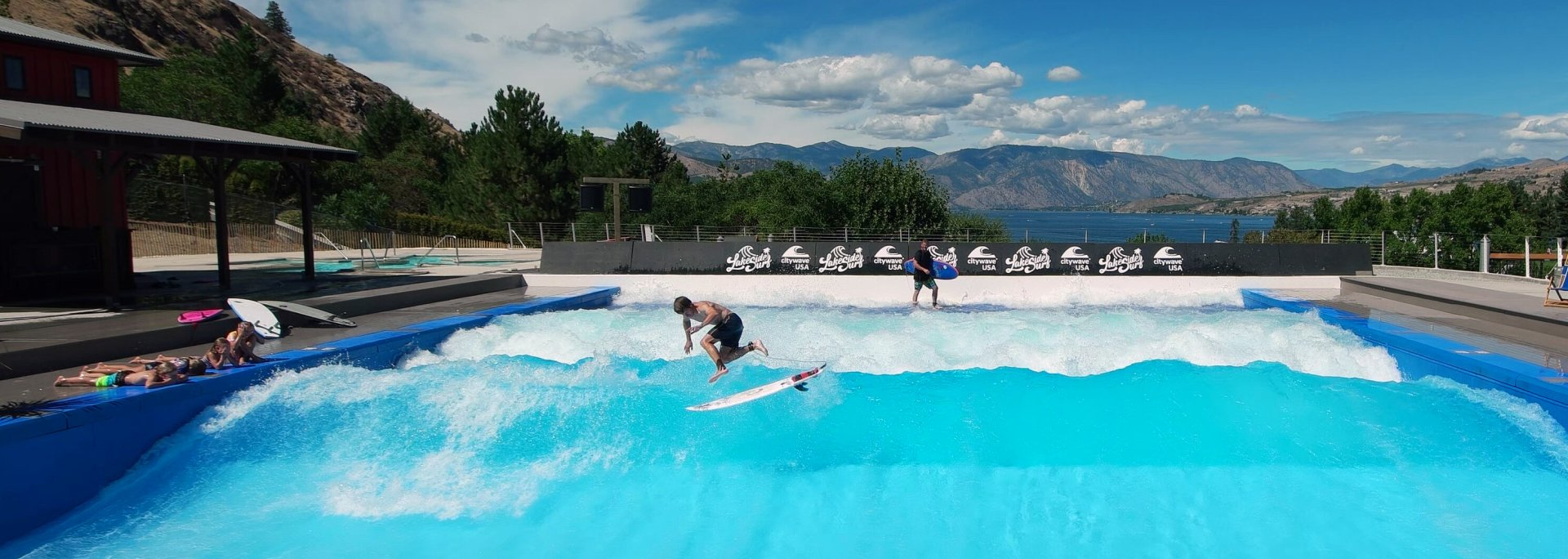Lake Chelan Waterpark for families. Slidewaters & Surf