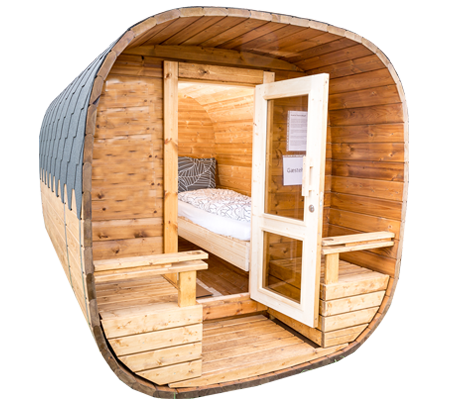 Træhytter til haven i finsk Thermowood træ - Spa & Sauna