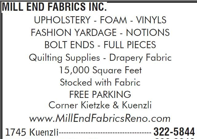 Home | Mill End Fabrics - Reno, Nevada