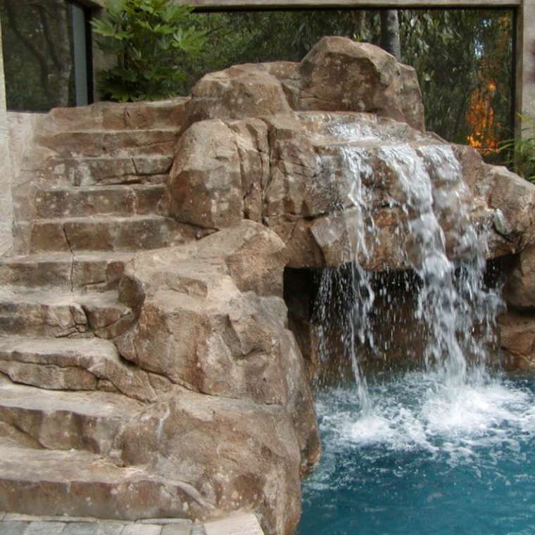 Rock pool waterfalls to bedeck your poolside with beauty and grace