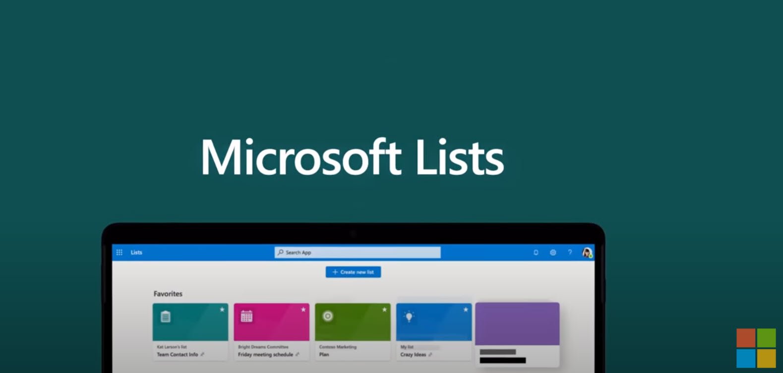 Lists Microsoft