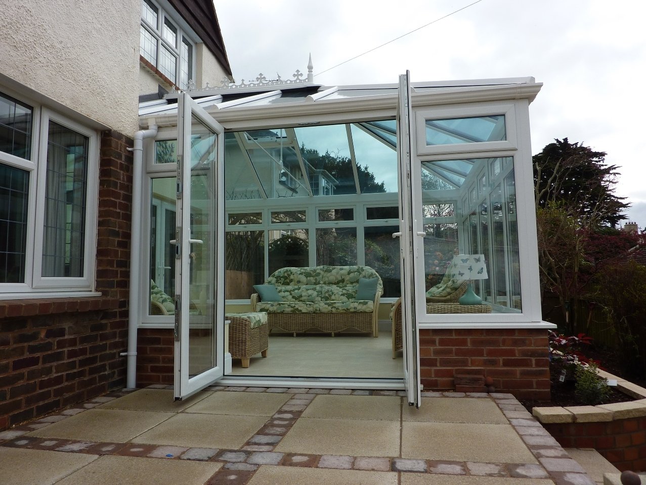 uPVC Edwardian conservatory build in Budleigh Salterton, Devon