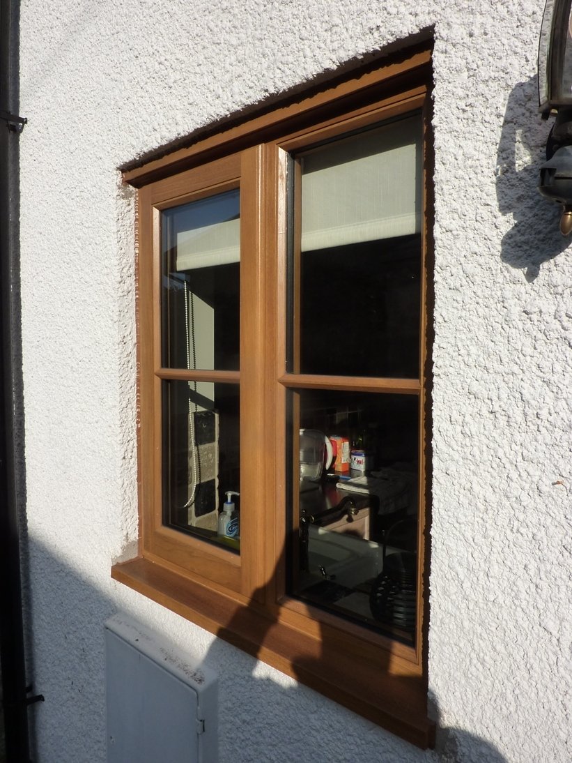 Oak windows Devon. Oak casement windows Devon