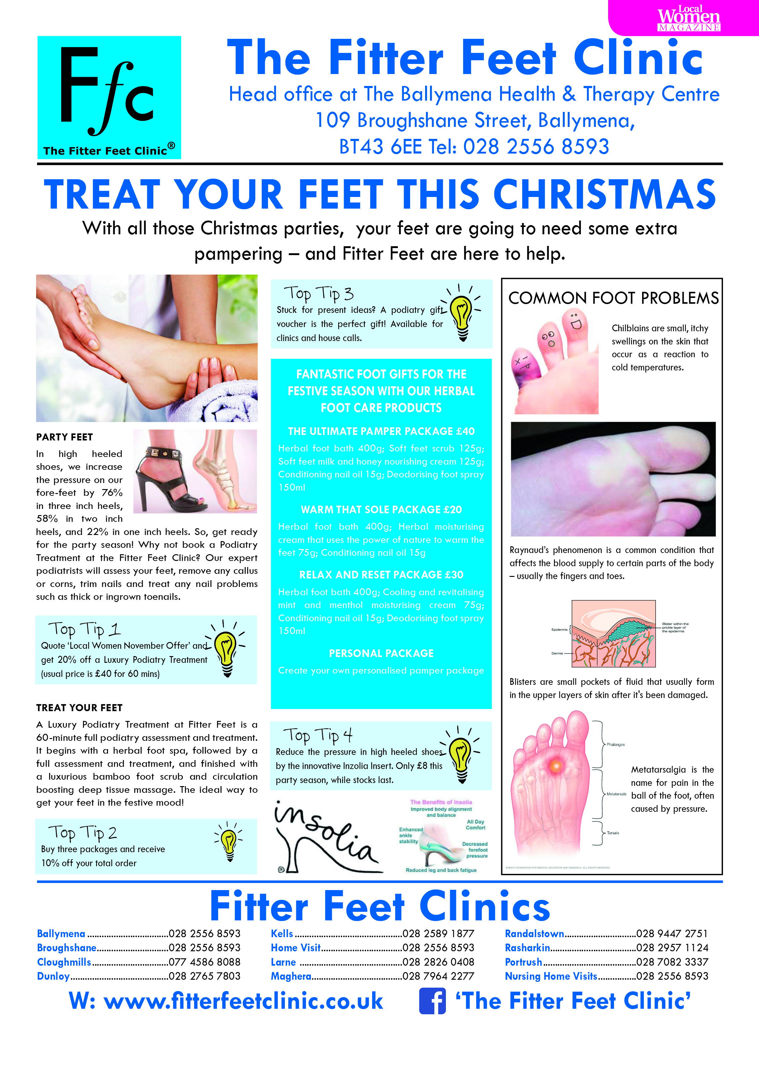 Professional chiropodist, Northern Ireland - Fitter Feet Clinic