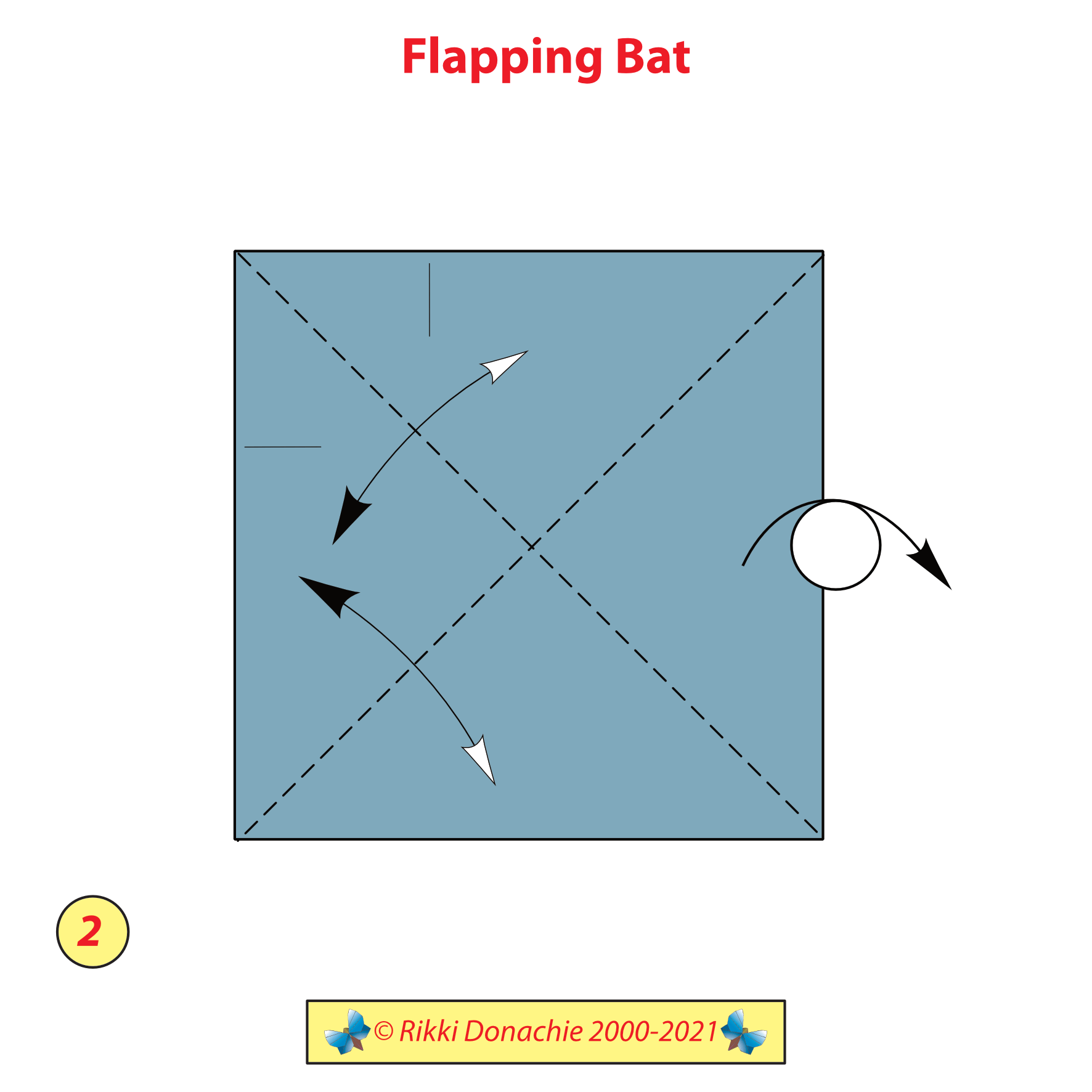 Origami Flapping Bat