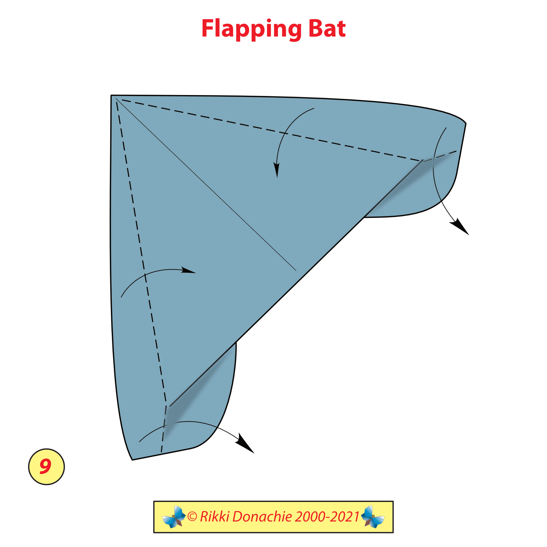 Origami Flapping Bat