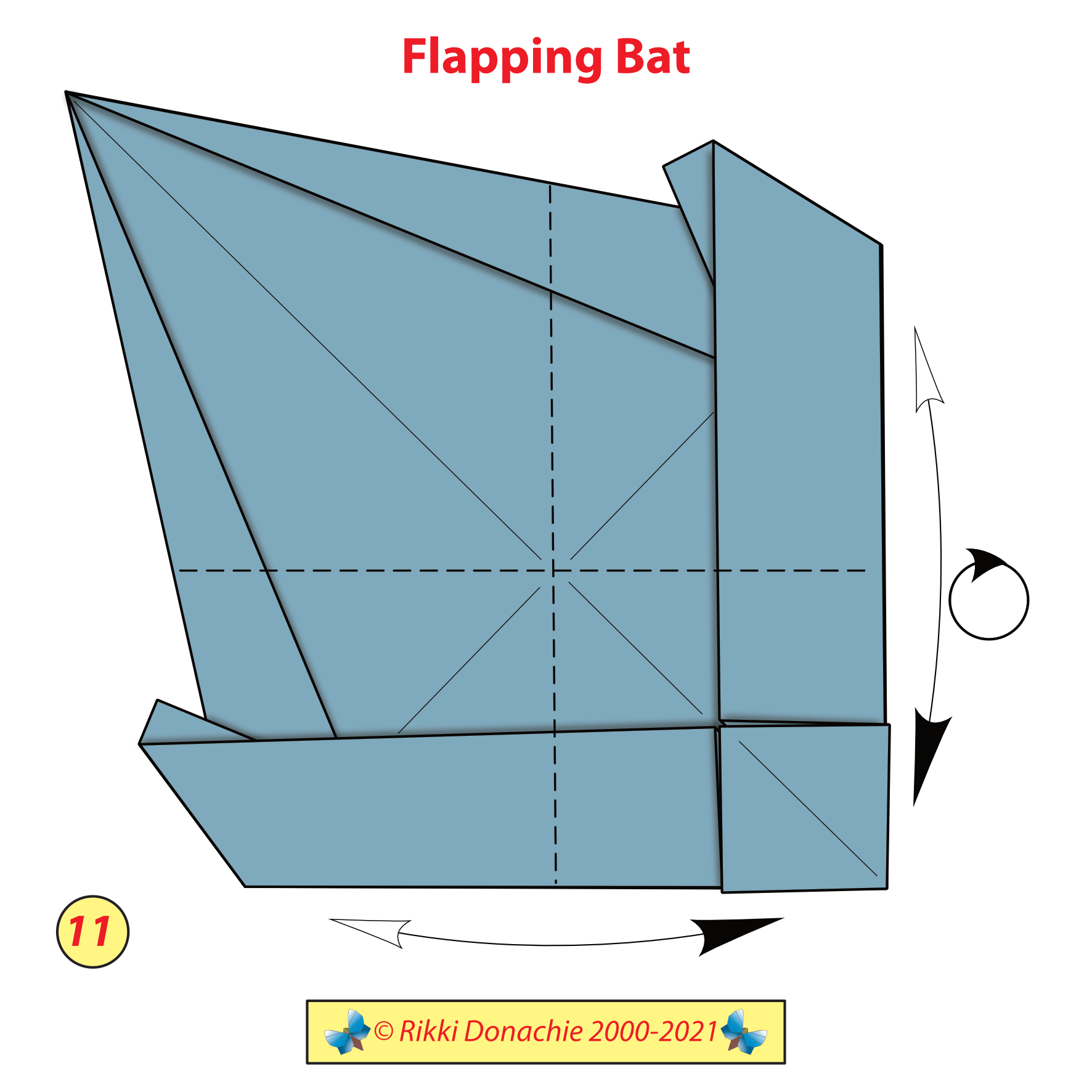 Origami Flapping Bat