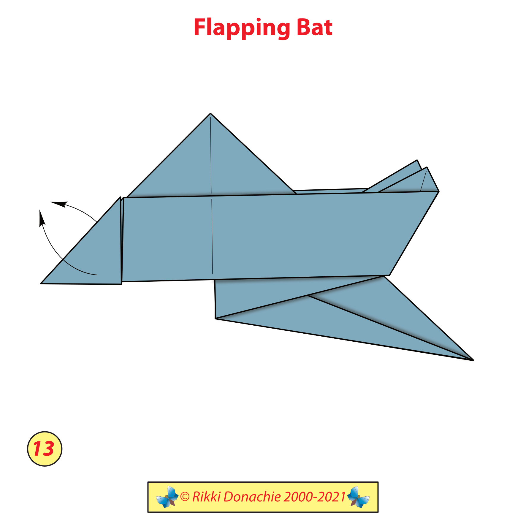 Origami Flapping Bat