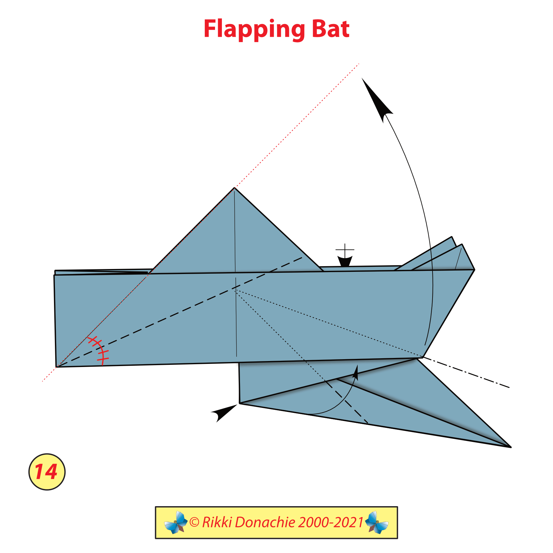 Origami Flapping Bat