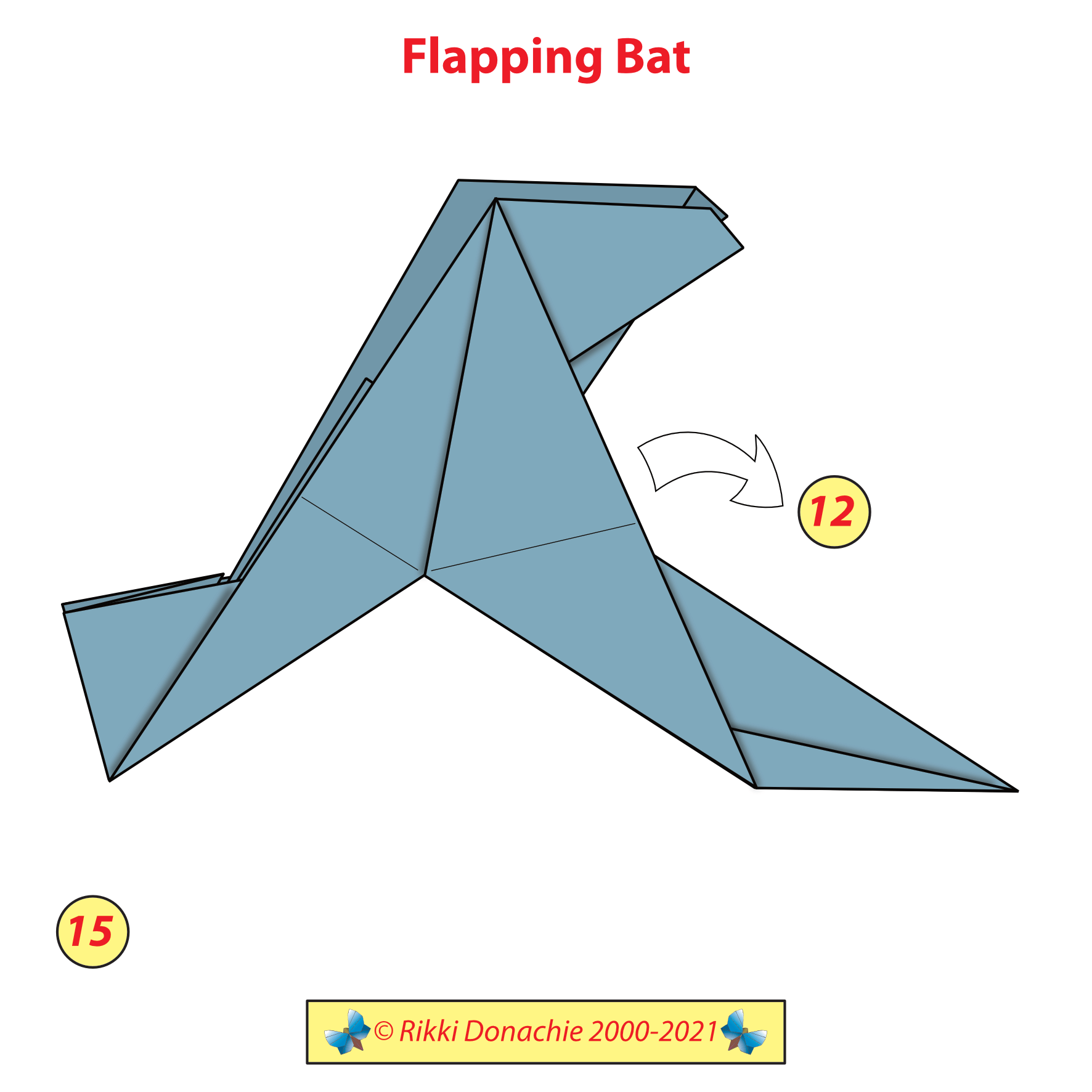 Origami Flapping Bat