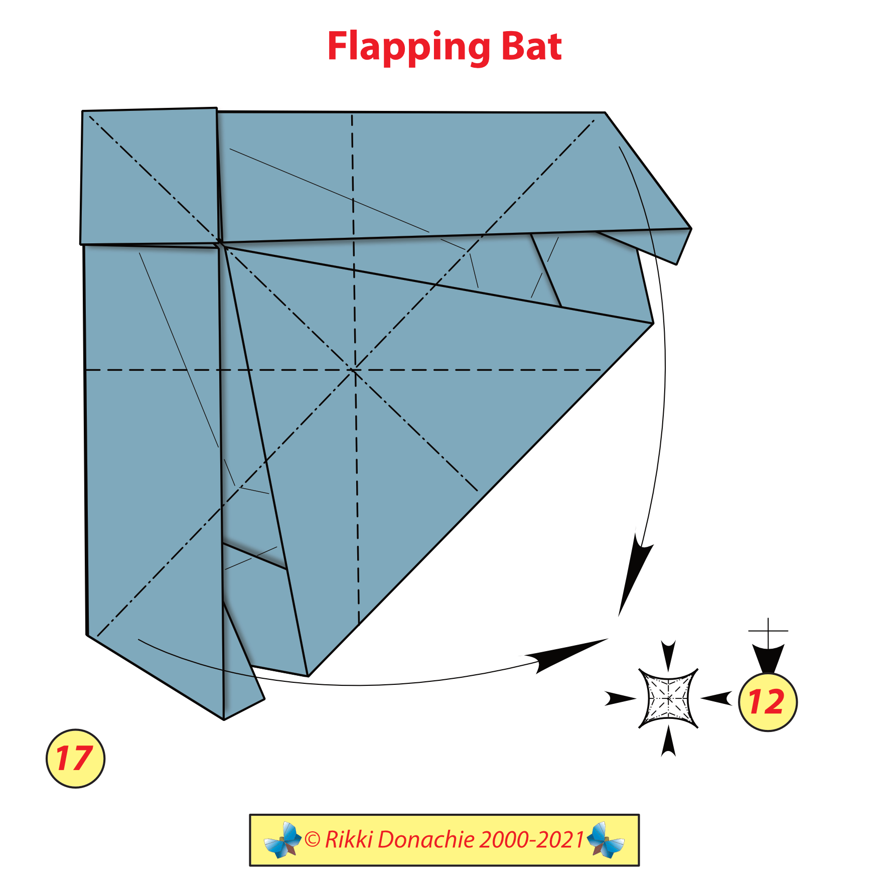 Origami Flapping Bat