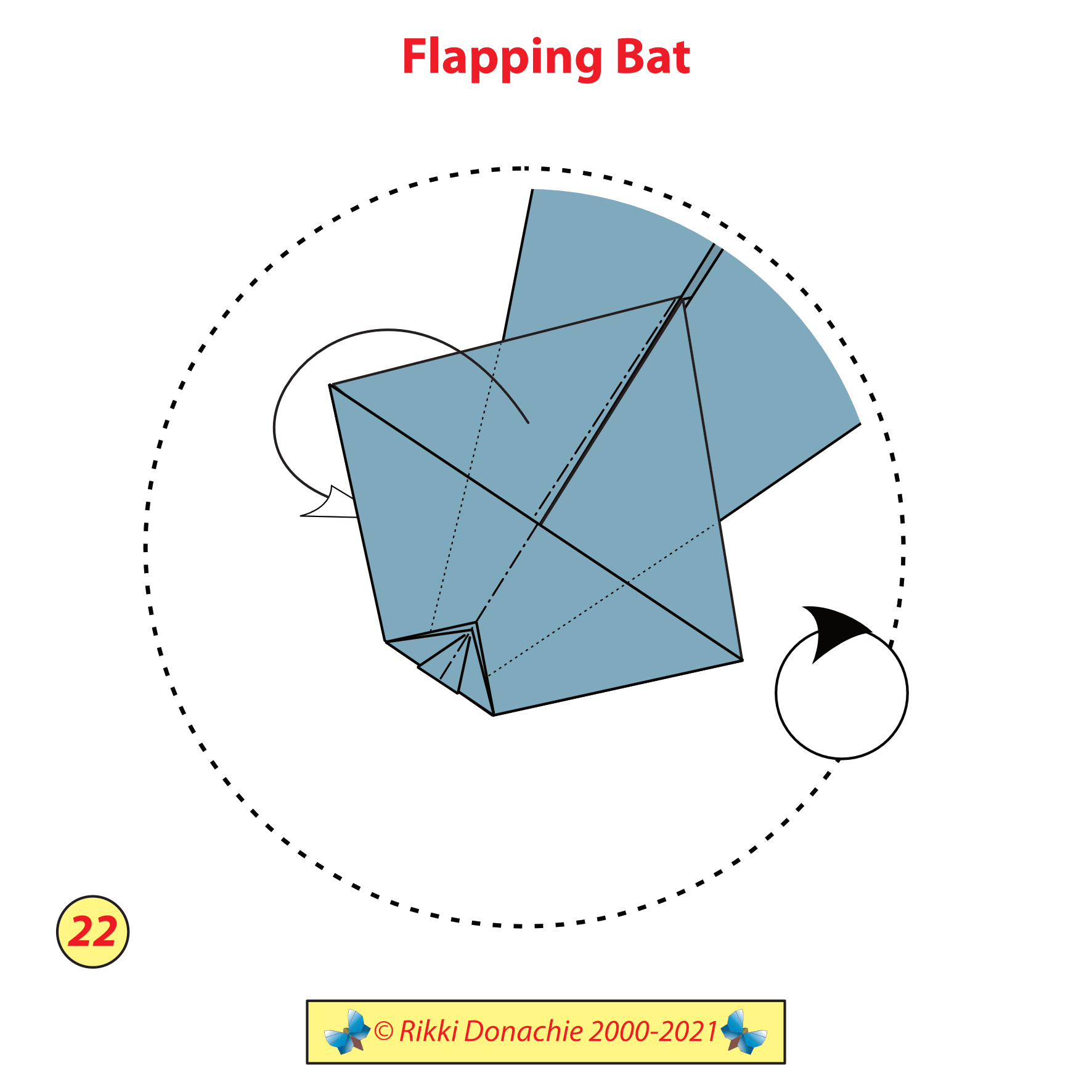 Origami Flapping Bat