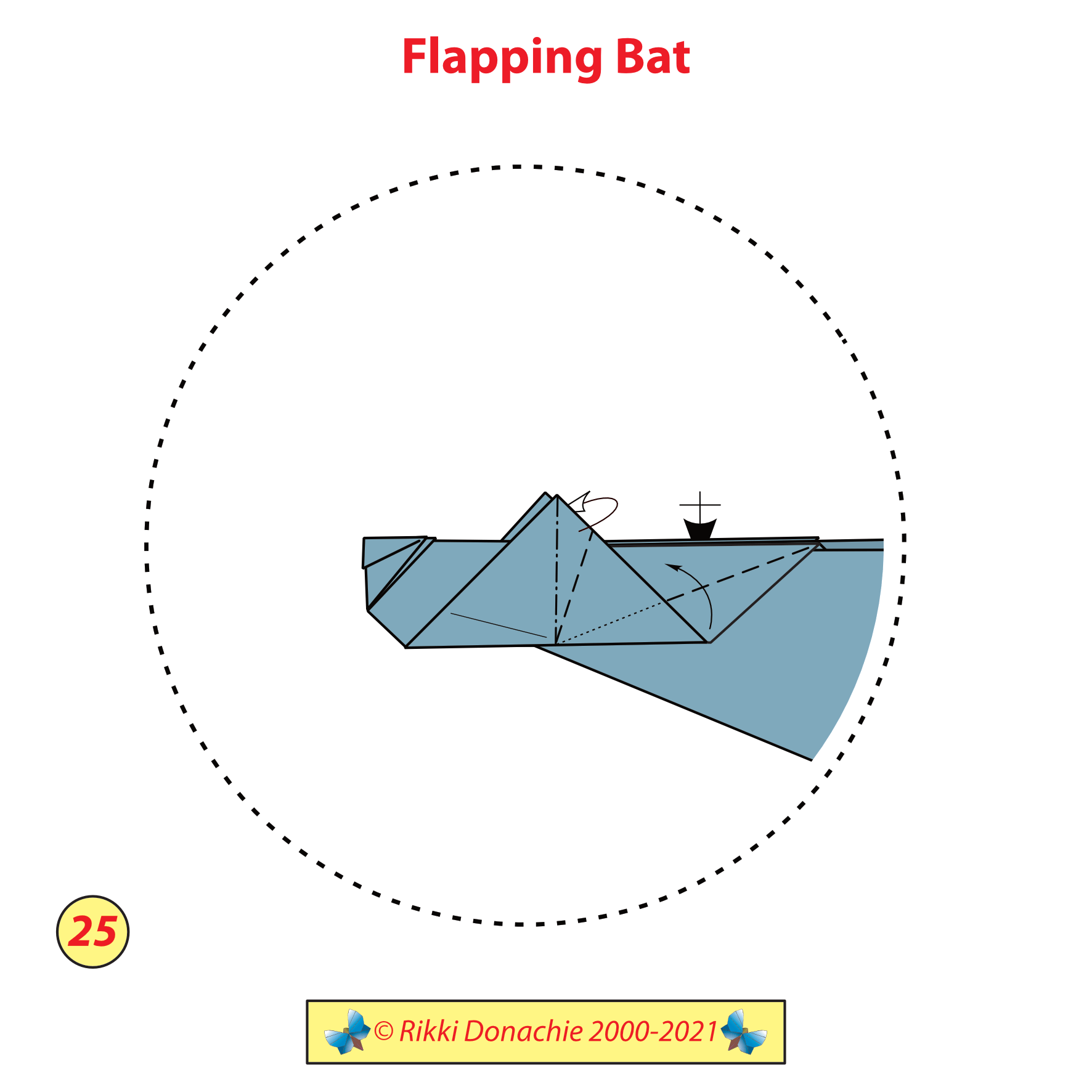 Origami Flapping Bat