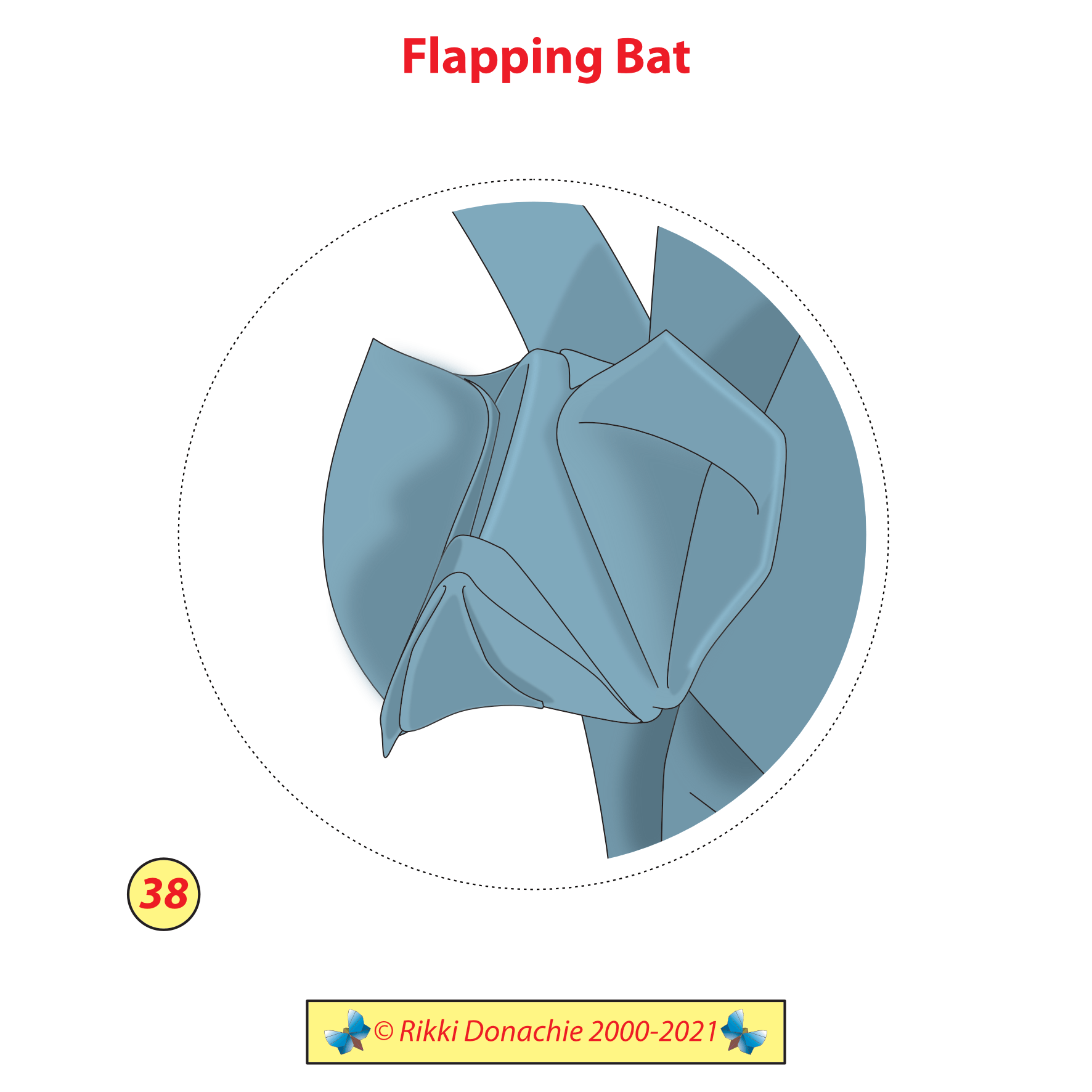Origami Flapping Bat