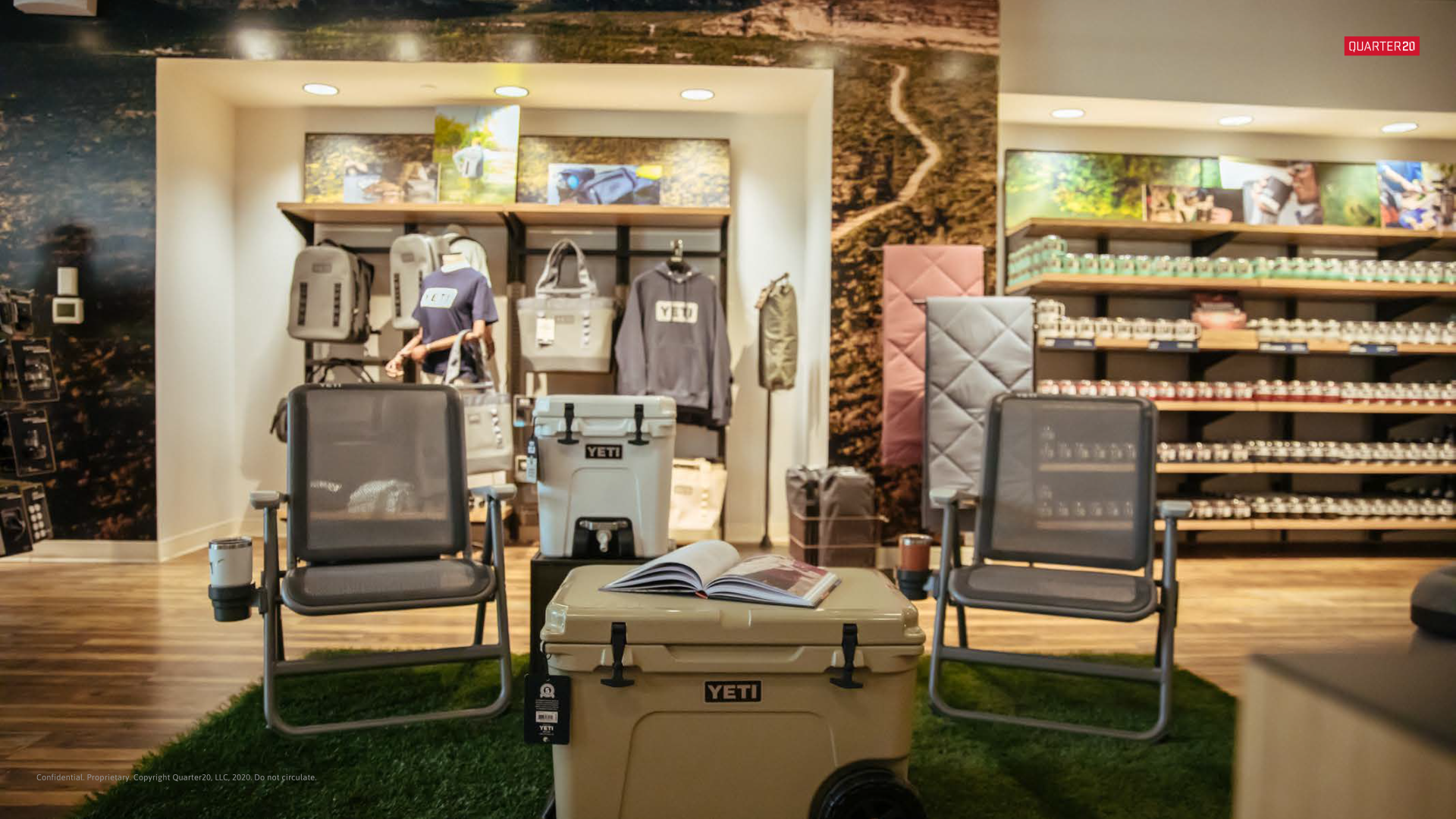 YETI retail interior design - High end experience design | Q20