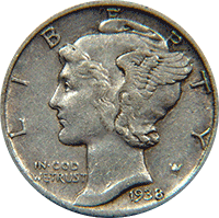 Mercury Head Dime Key Dates & Values (1916-1945)