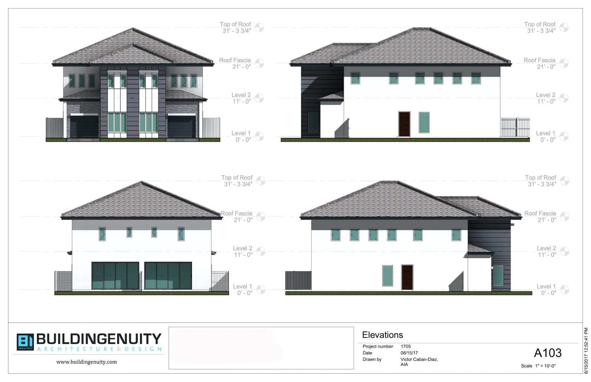 South Florida Duplex Architectural design