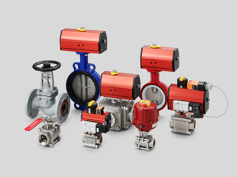 Ventiler för vatten, ånga och kemikalier