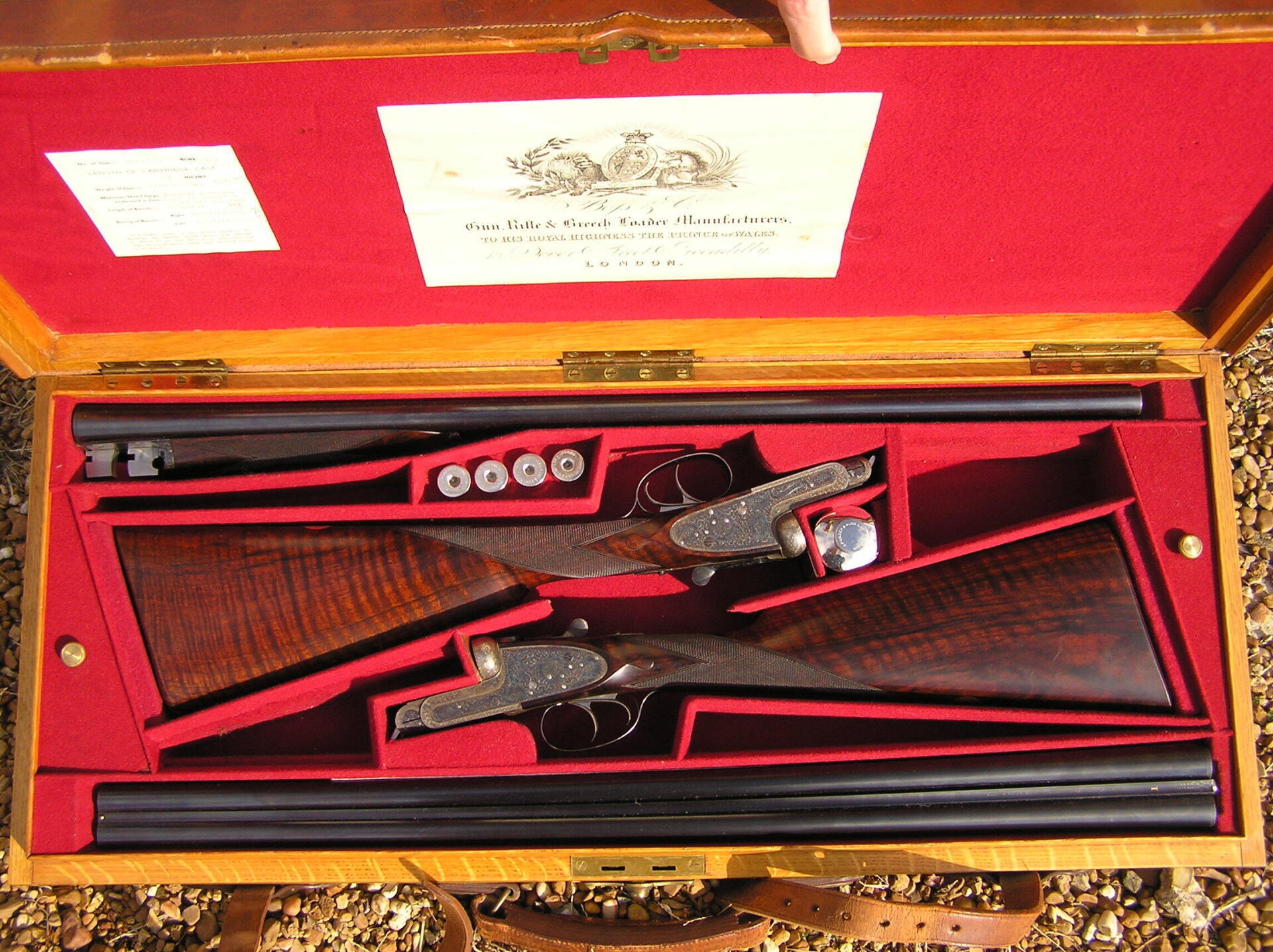 Exceptionally Fine Vintage Matched Pair of Boss 12ga. Game Guns Made in ...