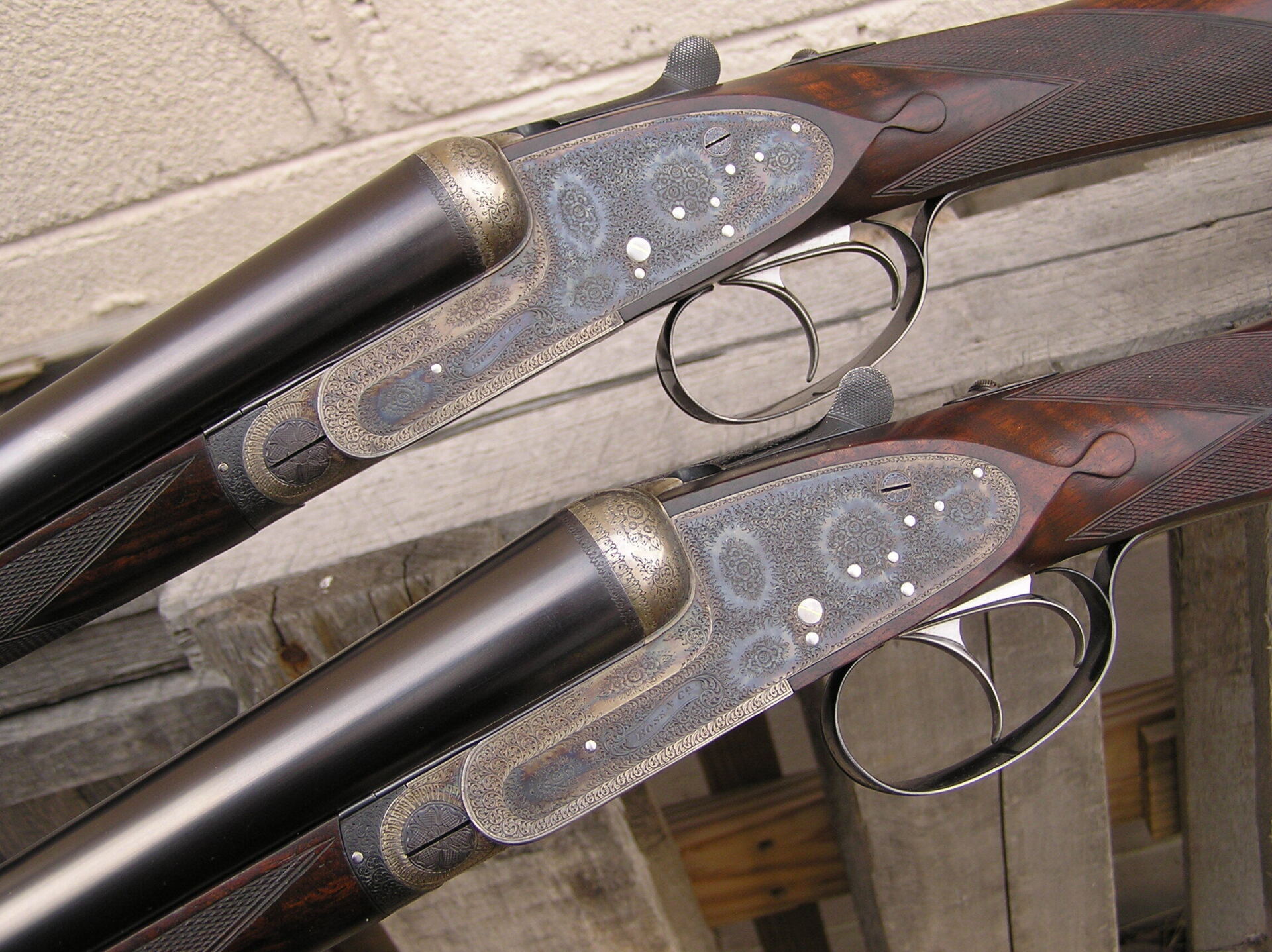 Exceptionally Fine Vintage Matched Pair of Boss 12ga. Game Guns Made in ...