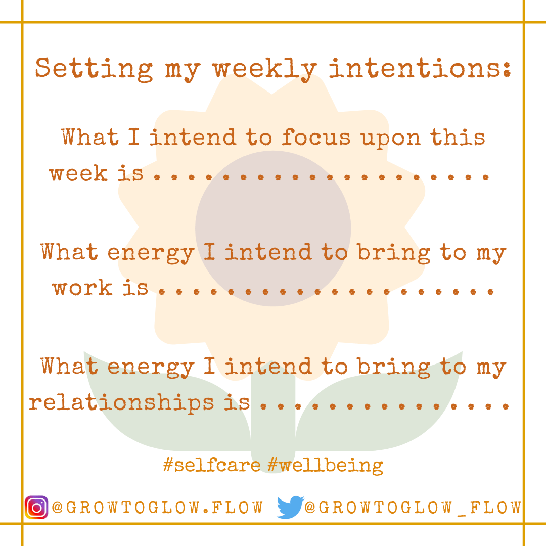 Weekly Intentions