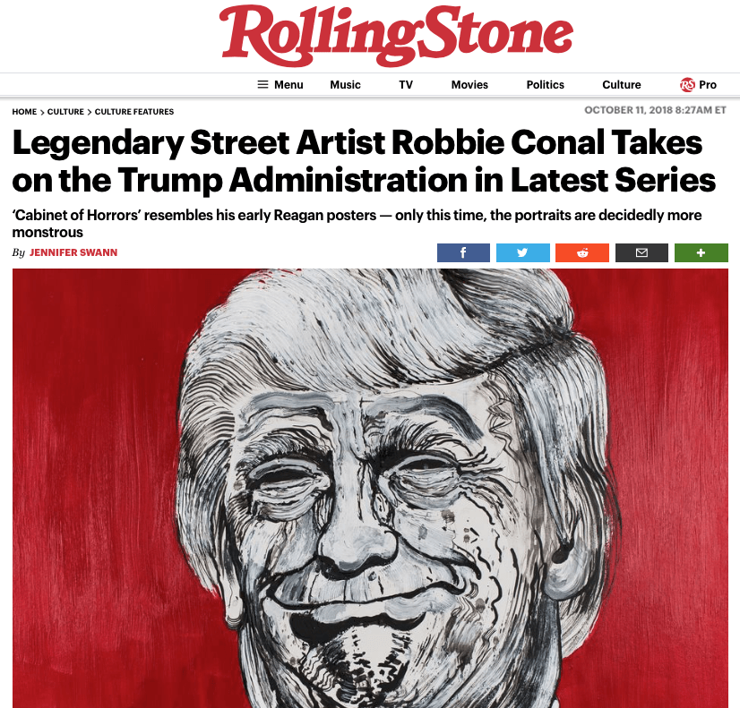 Robbie Conal's Cabinet of Horrors