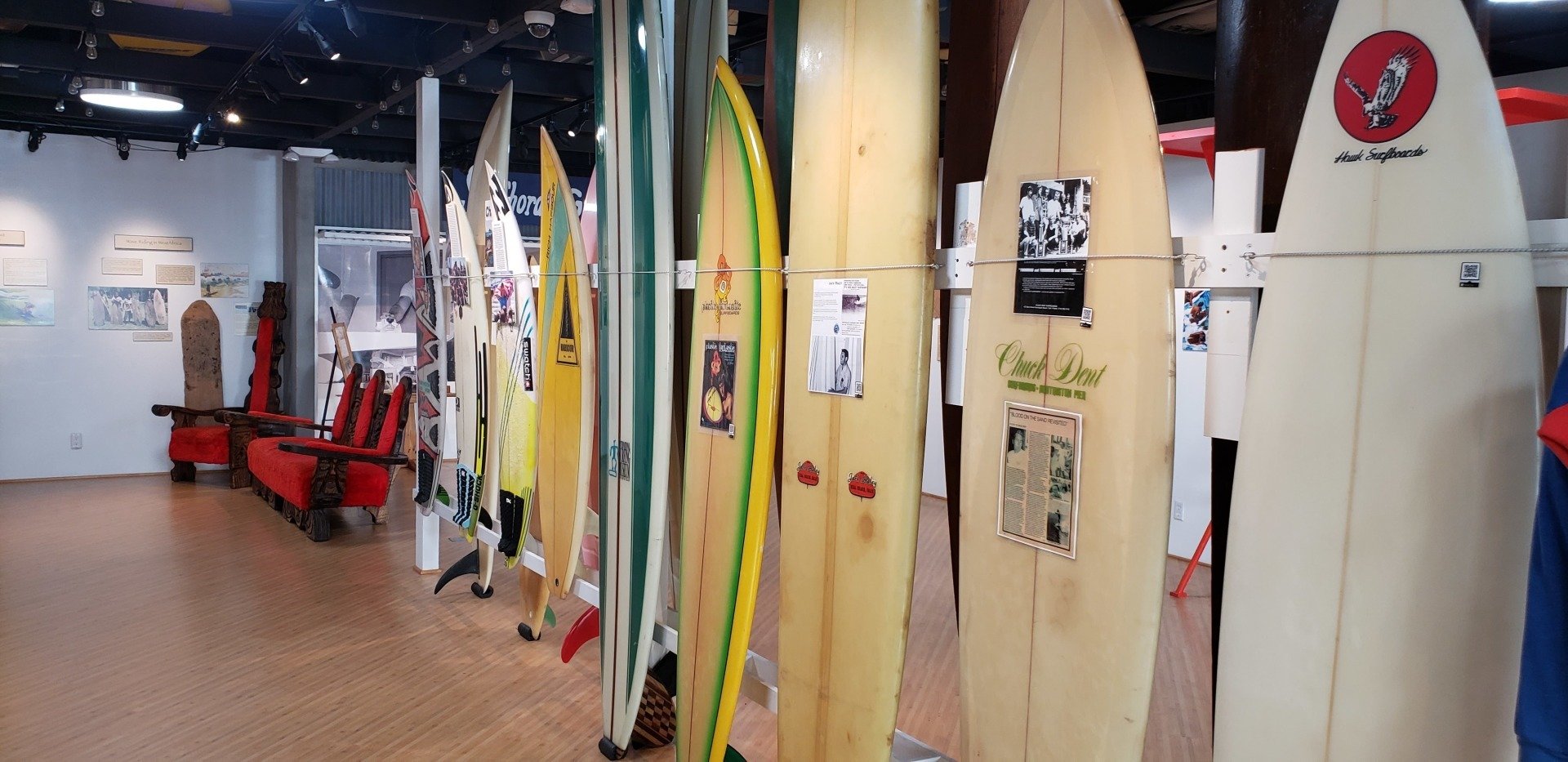 The Huntington Beach Intl Surfing Museum exhibits