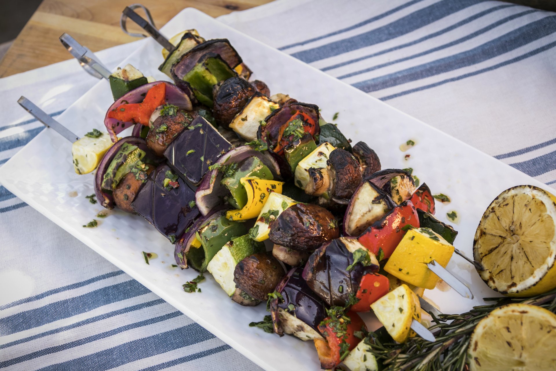 Veggie Skewers with Chimichurri
