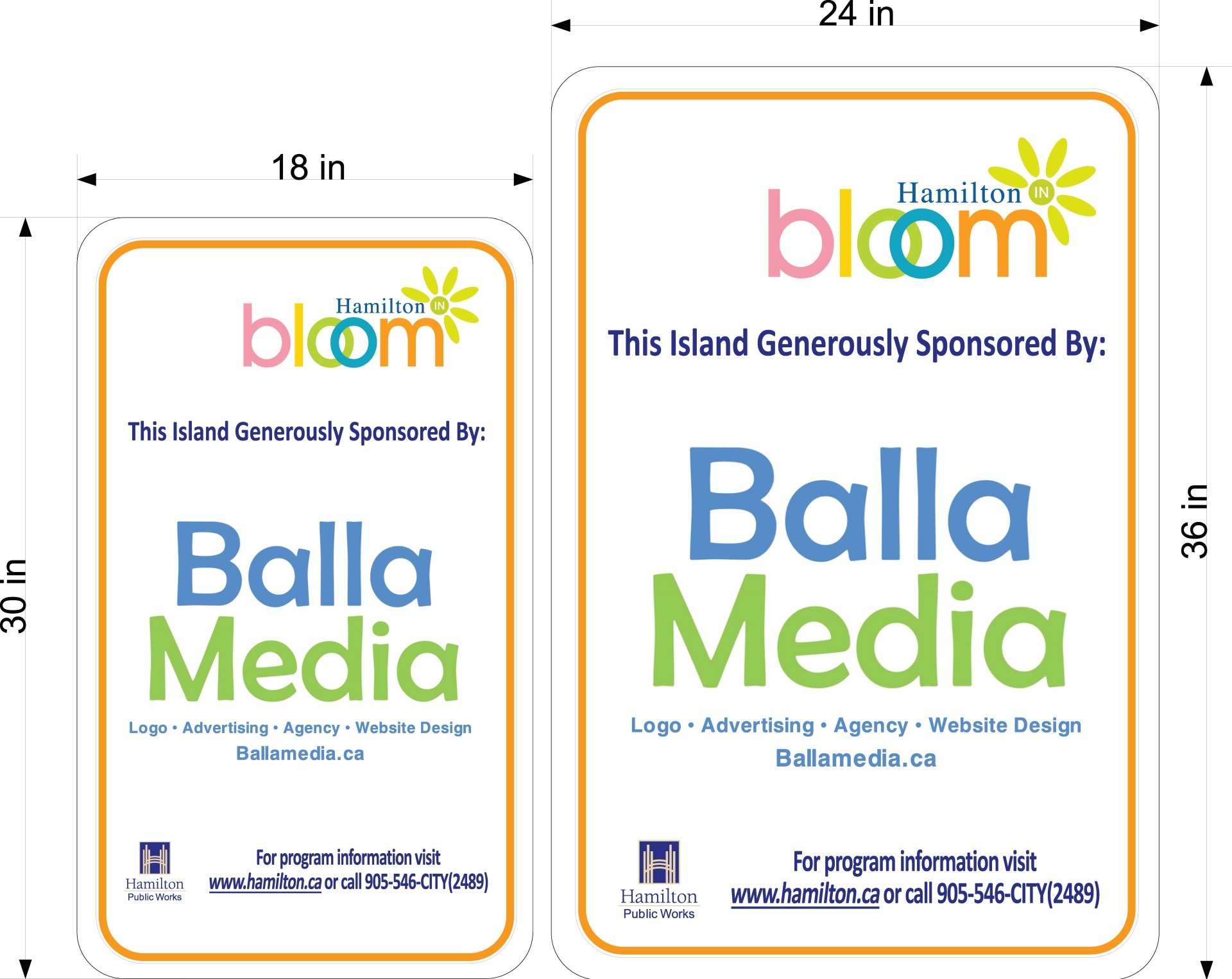 Hamilton Bloom | City Of Hamilton Sponsor a Flower Bed Traffic Island