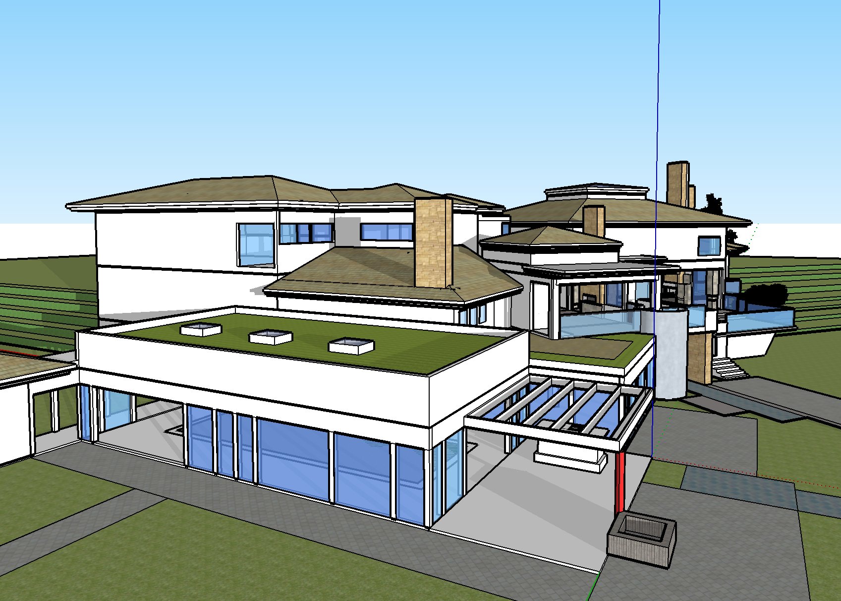 Lakefront Home – Schematic Design - Daverman Architecture Grand Rapids, MI