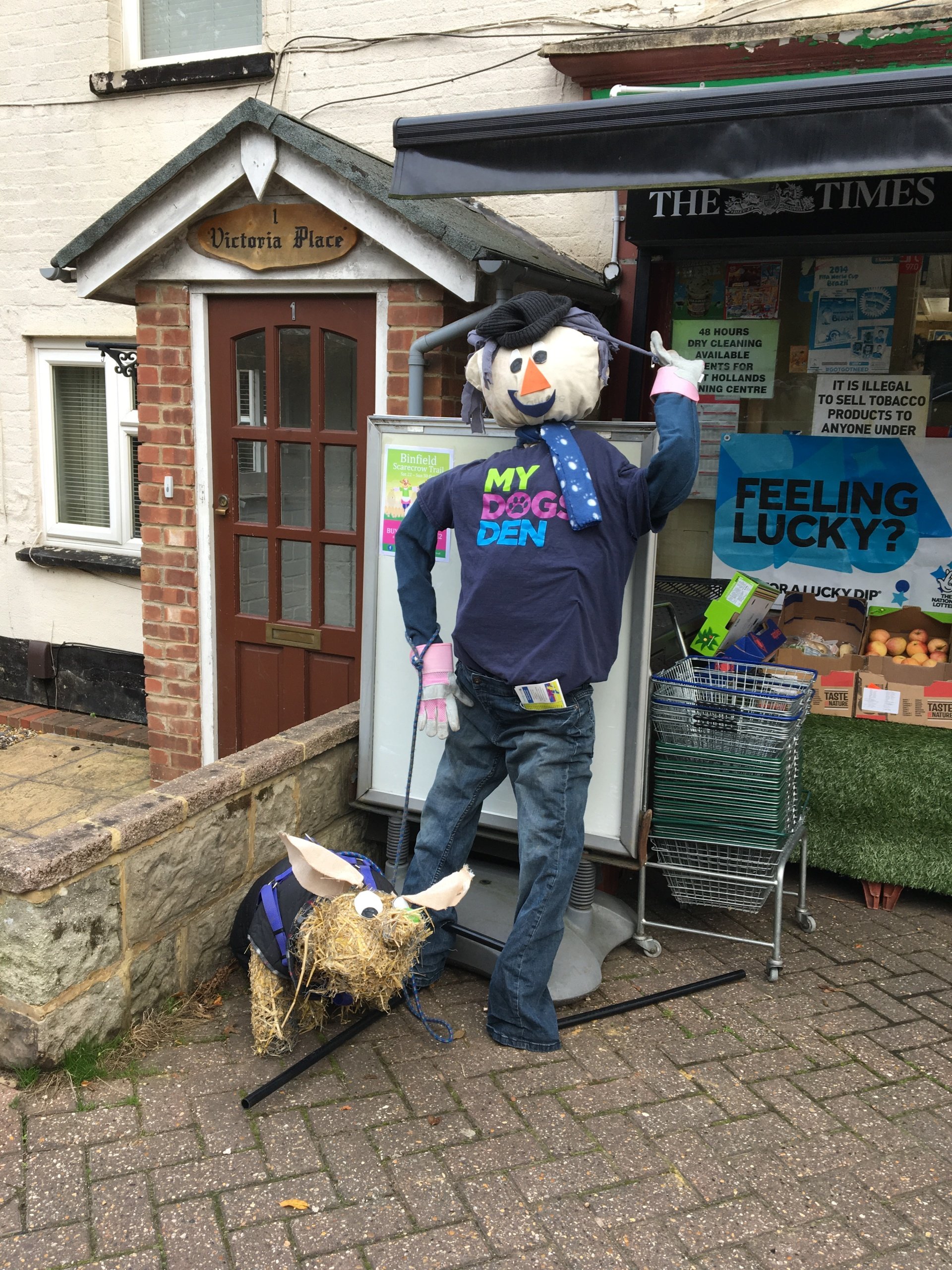 Binfield Scarecrow hunt, Berkshire, October Half Term, Trail
