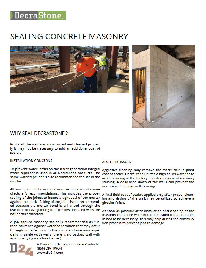 Resources for CMU specification and construction