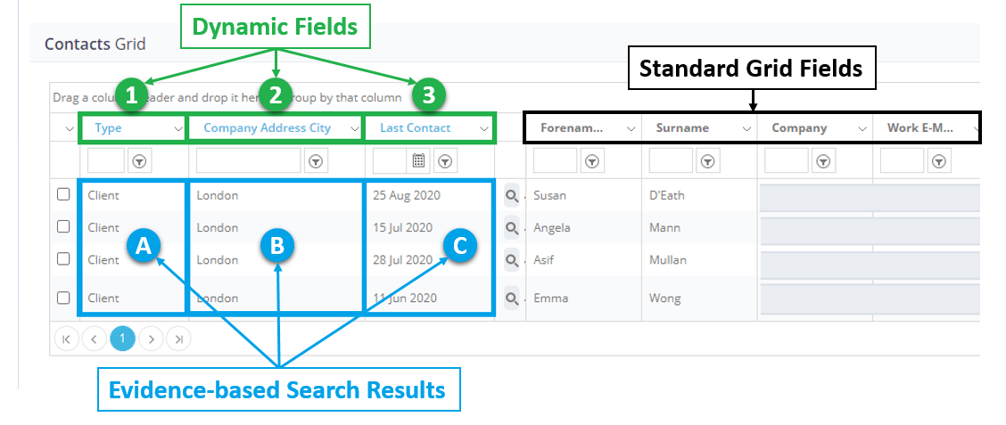 Dynamic Search Results in TriSys Apex