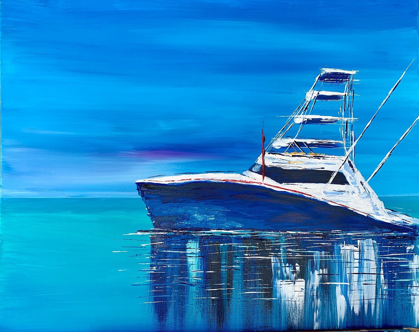 Abstract Paintings in Blue colors - Art Point Gallery