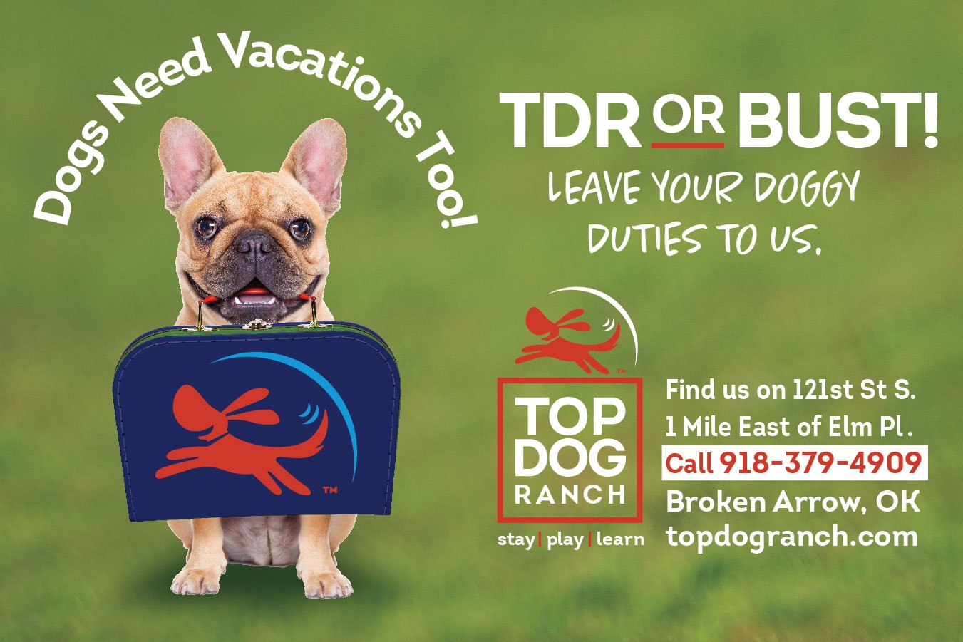 Dog Boarding | Top Dog Ranch | Broken Arrow, OK