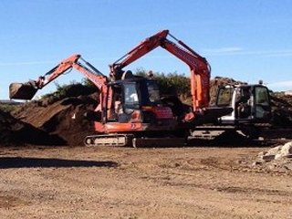 Diggers at John Duncan Plant Hire