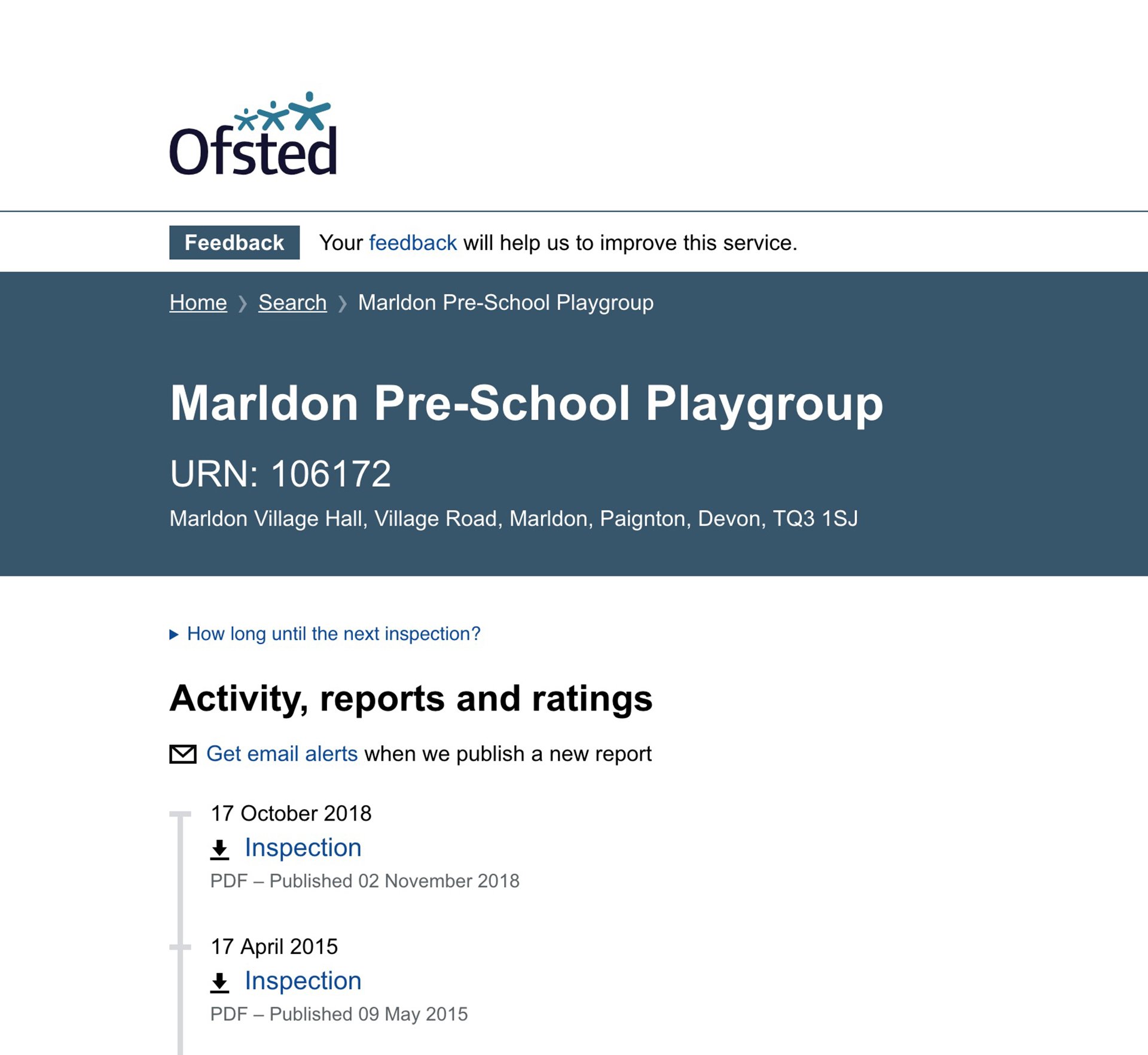Marldon Pre School Play Group