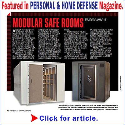 Modular Storm Shelters and Safe Rooms to FEMA & ICC - Vault Pro USA
