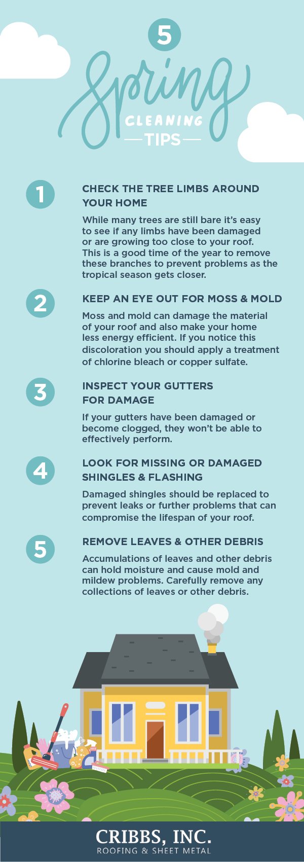 Five Spring Cleaning Roof Tips [Infographic]