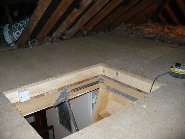 Putting attic insulation. Dry-Lining walls insulation.
