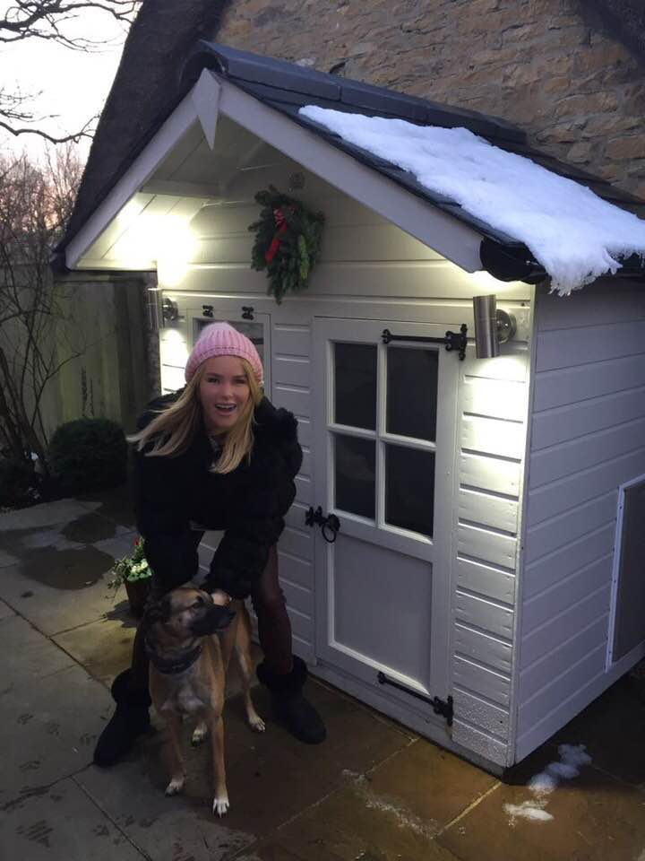 A selection of our beautiful, bespoke heated and lit dog cottages