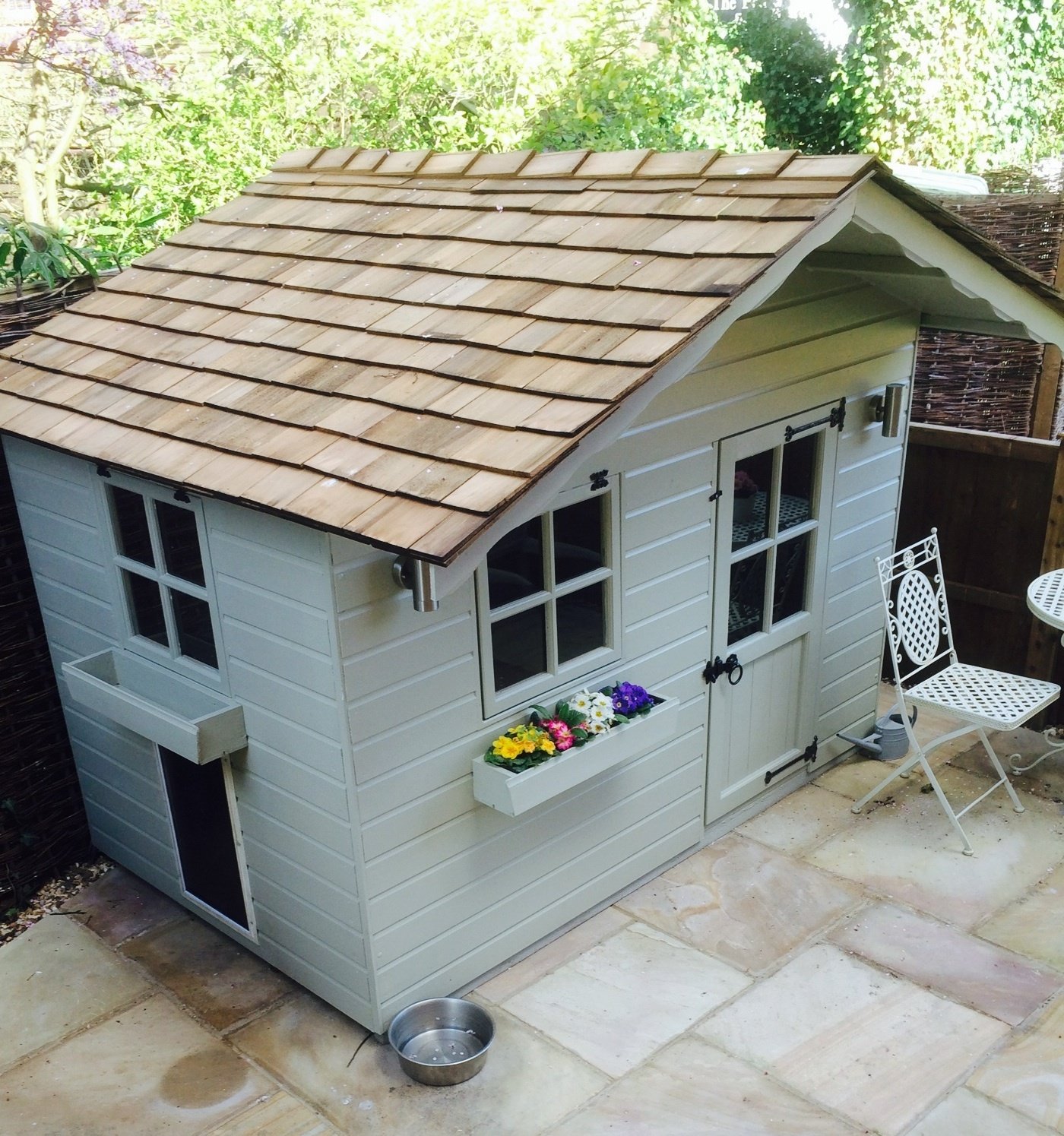 A selection of our beautiful, bespoke heated and lit dog cottages