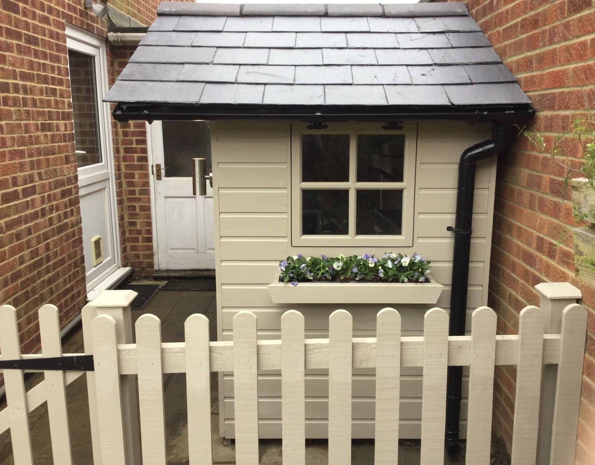 A selection of our beautiful, bespoke heated and lit dog cottages