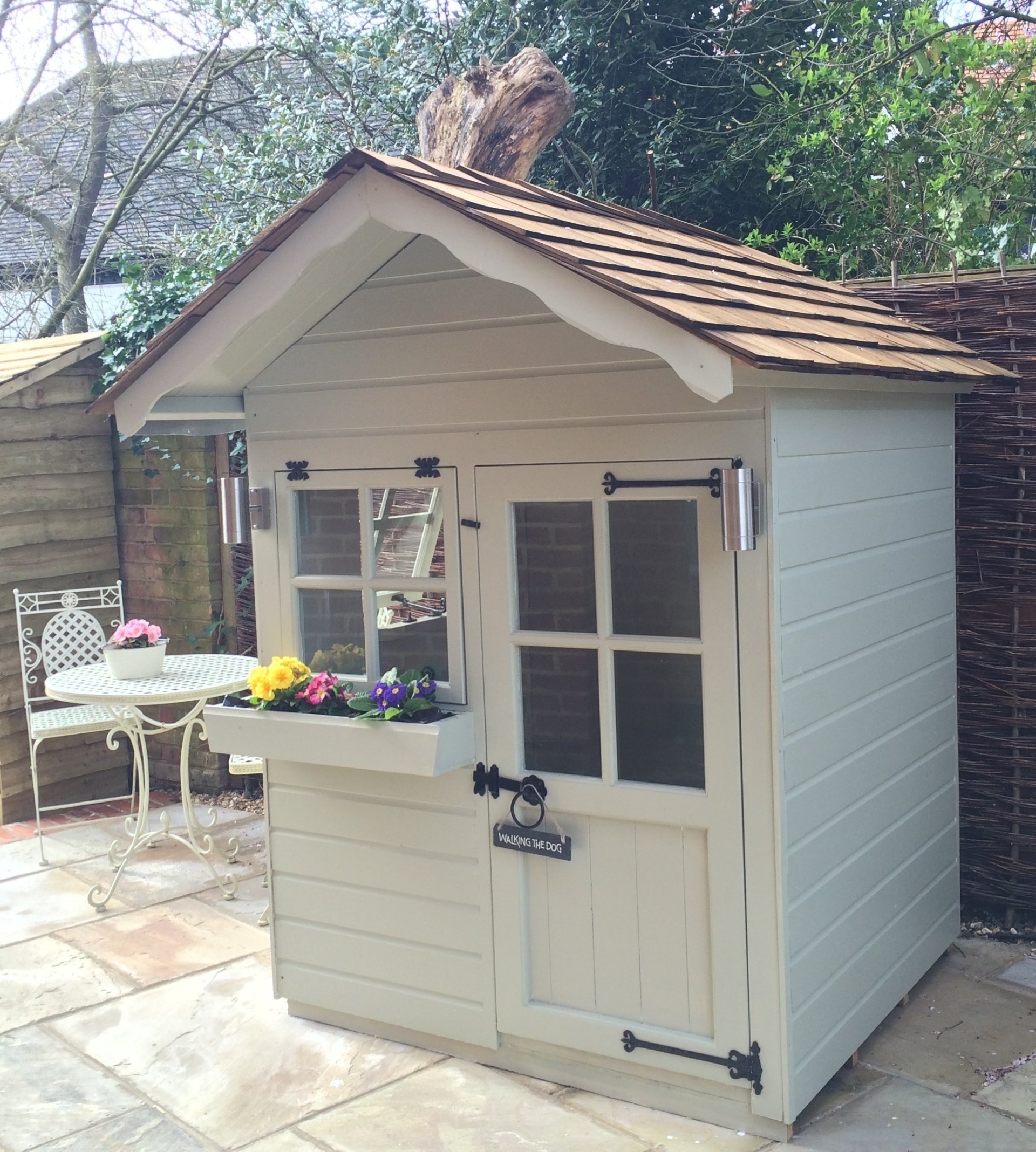 A selection of our beautiful, bespoke heated and lit dog cottages