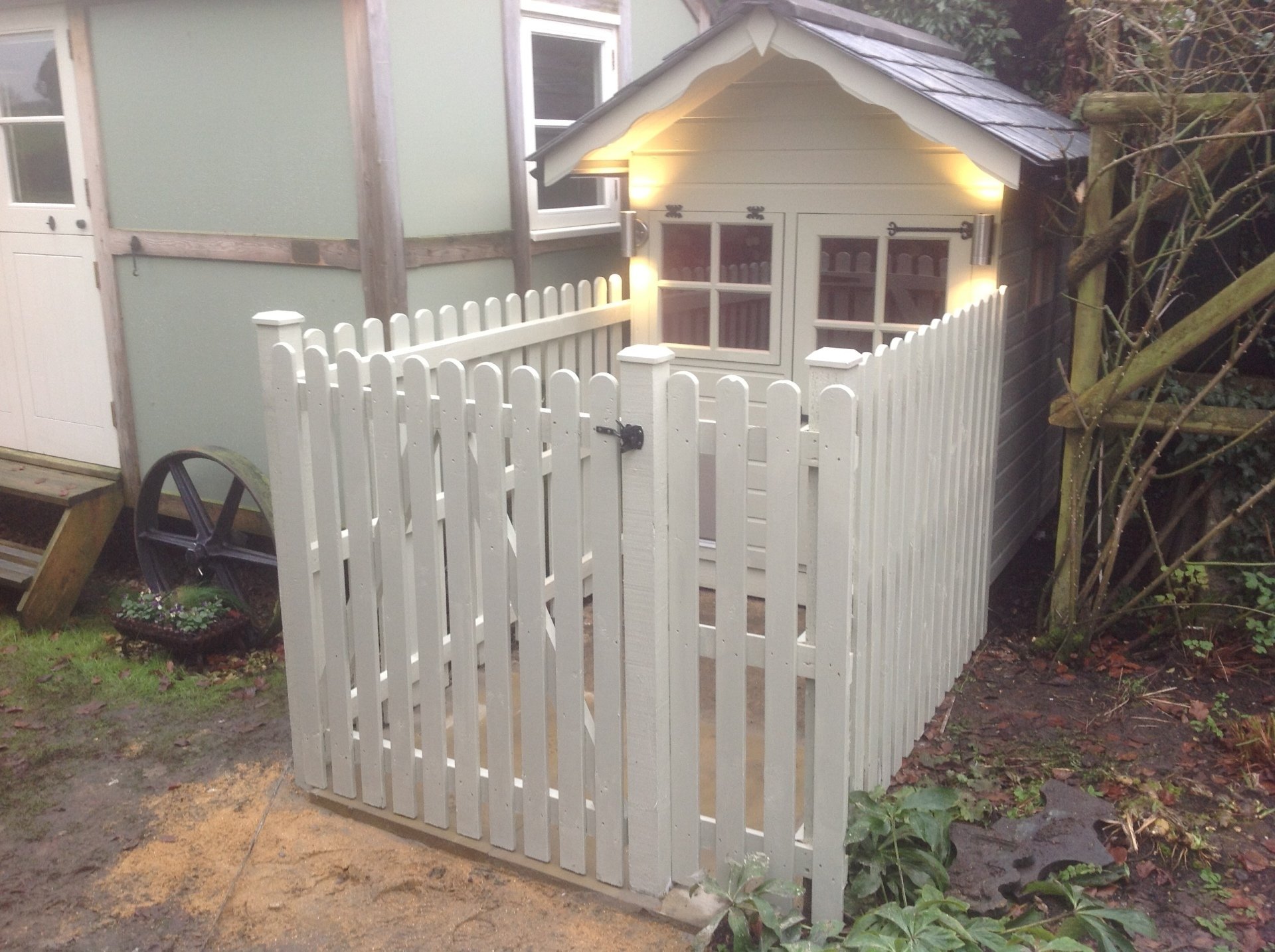 A selection of our beautiful, bespoke heated and lit dog cottages