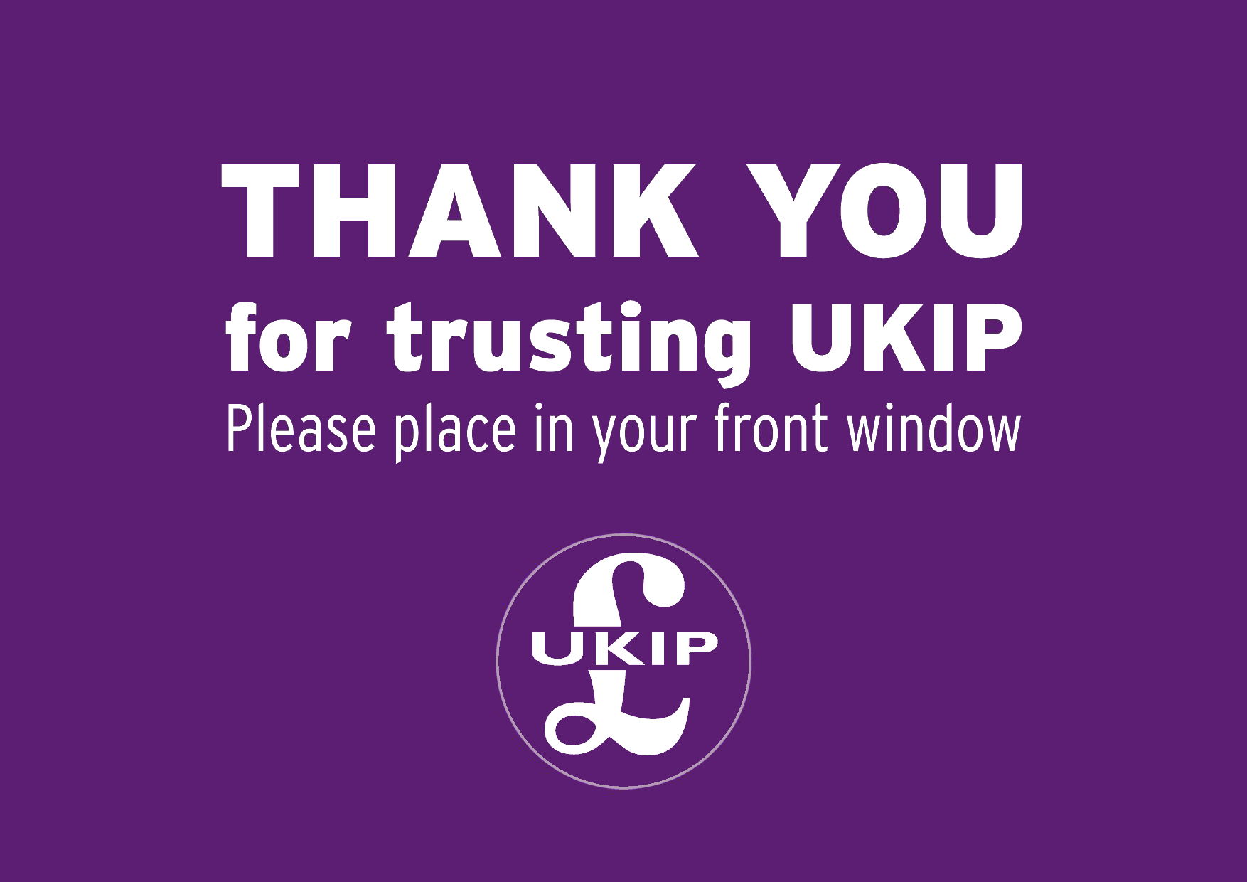 UKIP Members | Downloadable Posters