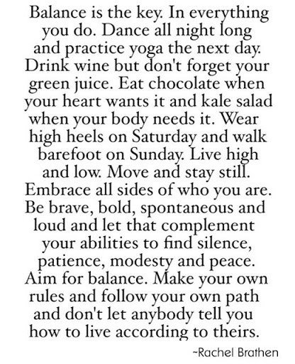 Finding the Right Balance